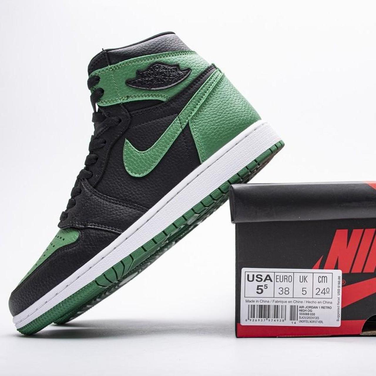 Jordan Men's Green Trainers | Depop