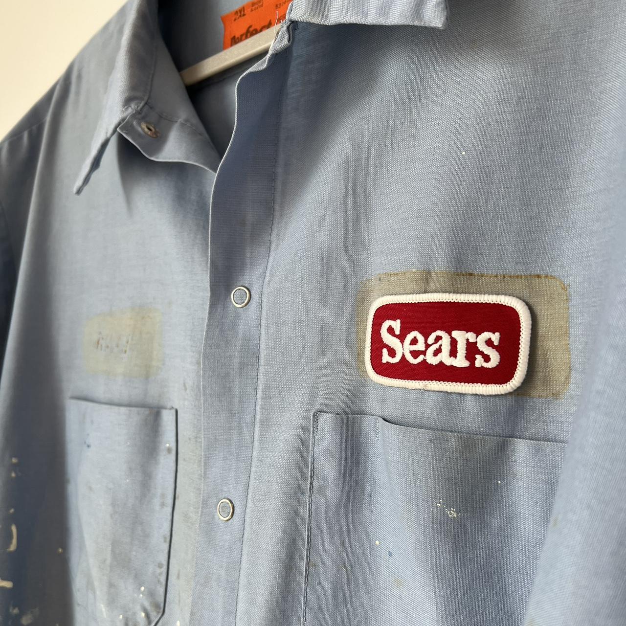 Old sears work shirt Thrashed as seen in pics... - Depop