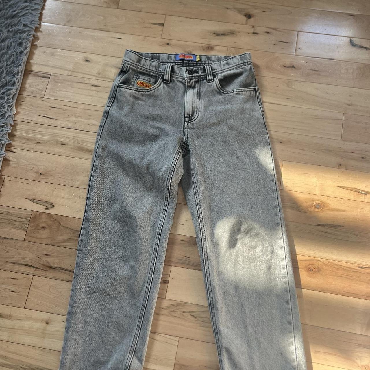 Grey Stone Wash Oversized Jeans - Size 27 - Model... - Depop