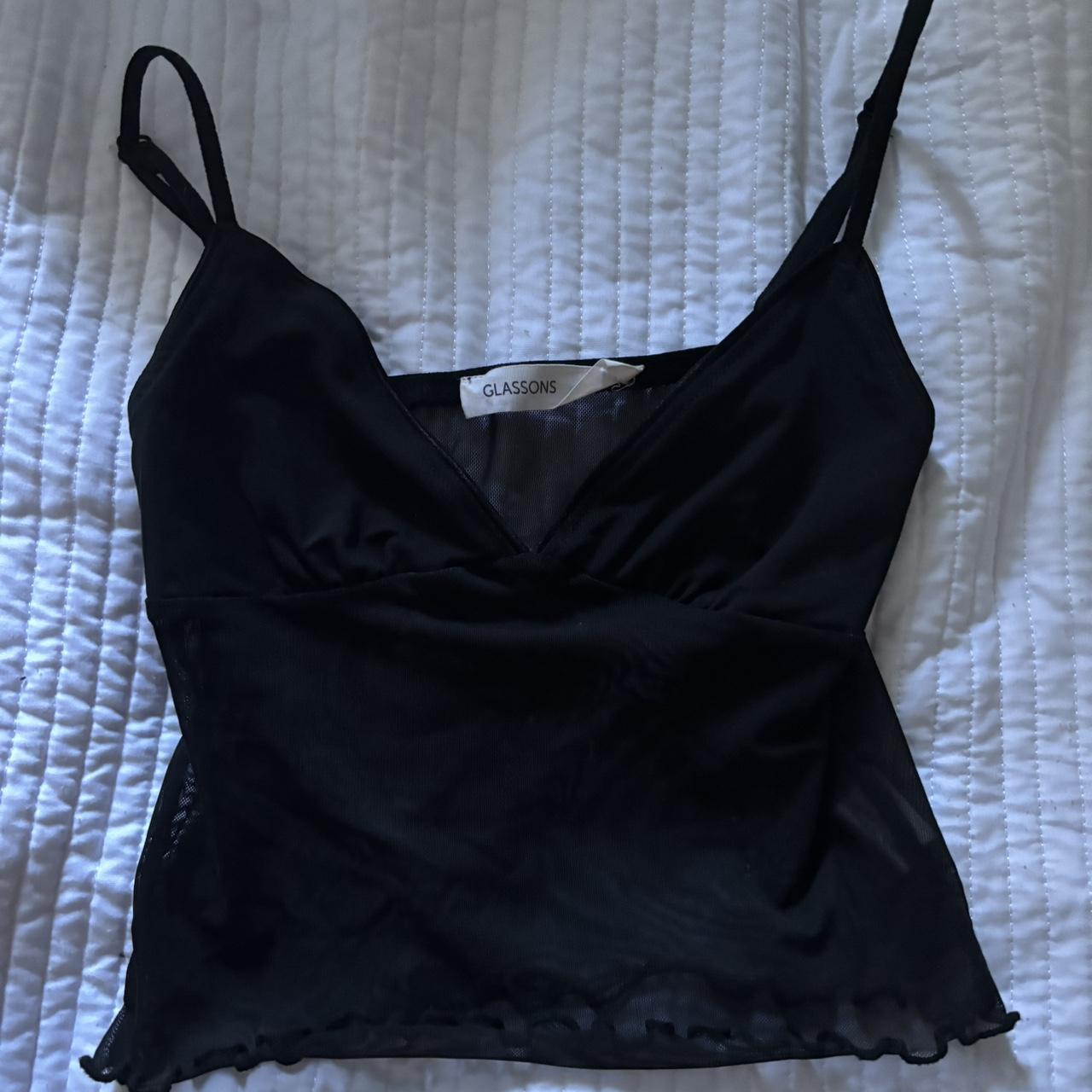 Glassons mesh triangle top size xs/6 - Depop