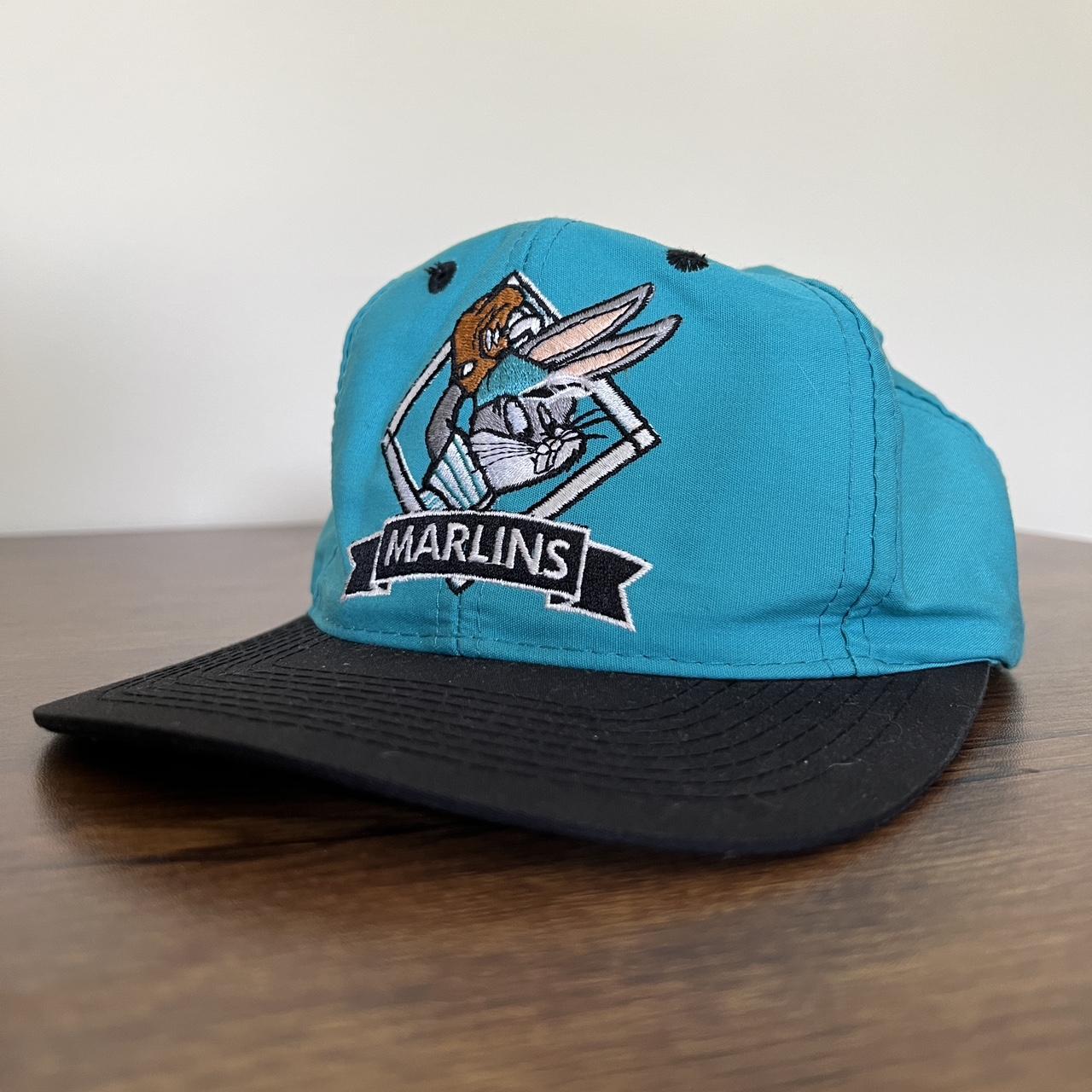 Vintage Bugs Bunny Miami Marlins snapback Great... - Depop