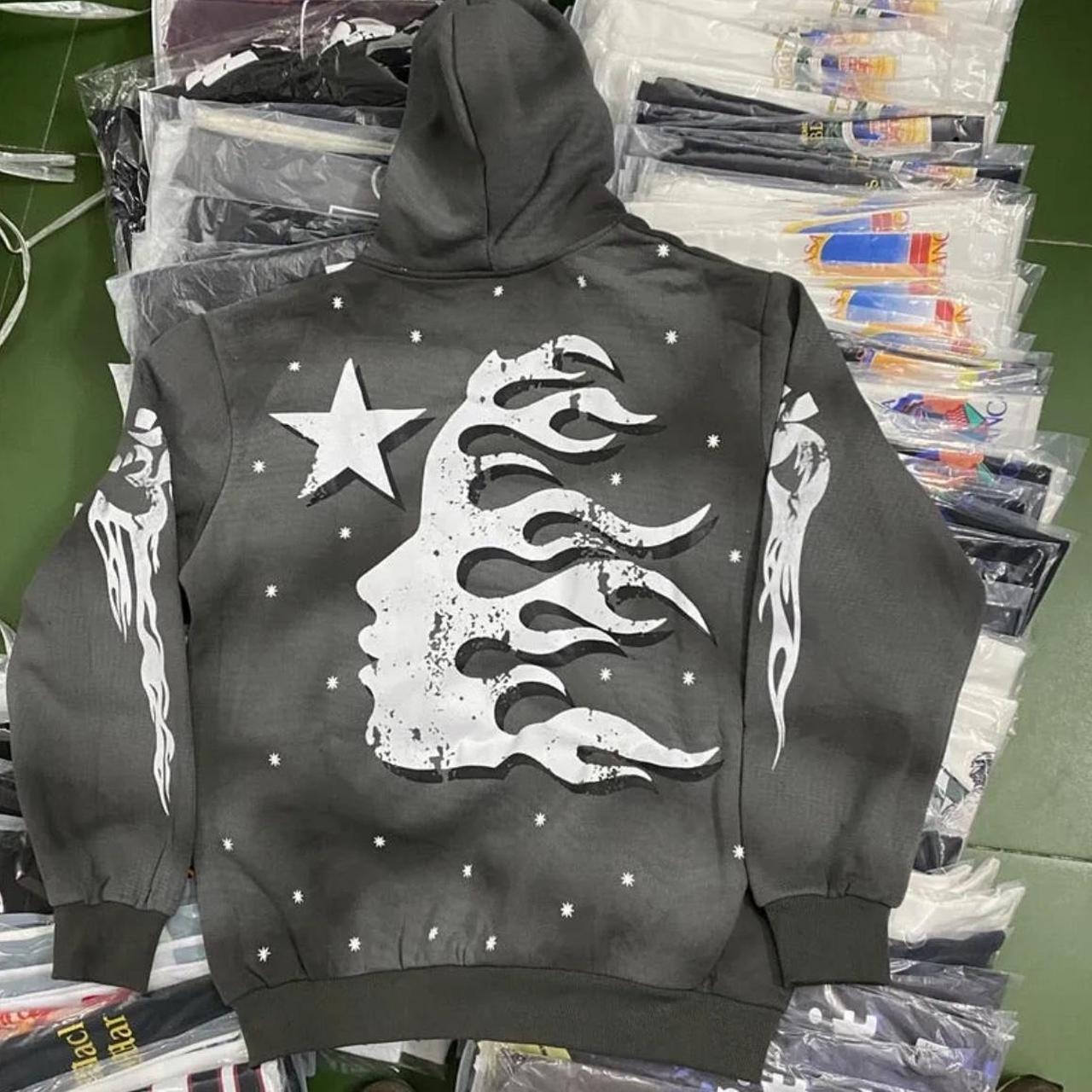 Black and white Hellstar hoodie #skater | Depop