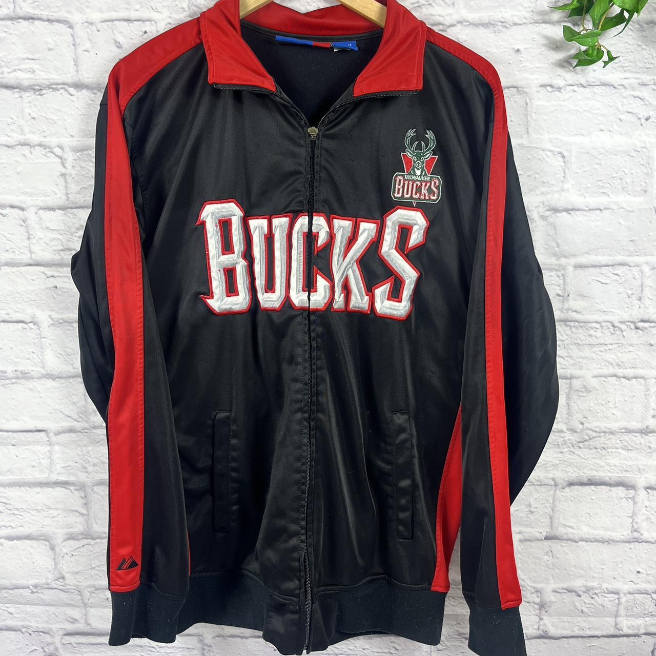 Y2K Milwaukee Bucks Zip-up! XL TALL! Sweet... - Depop