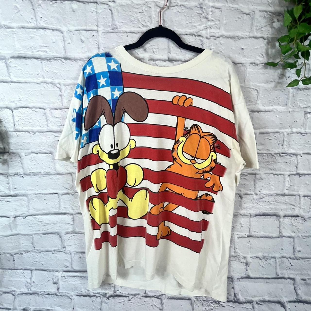 Vintage 90s Garfield Freeze graphic tee / t-shirt... - Depop