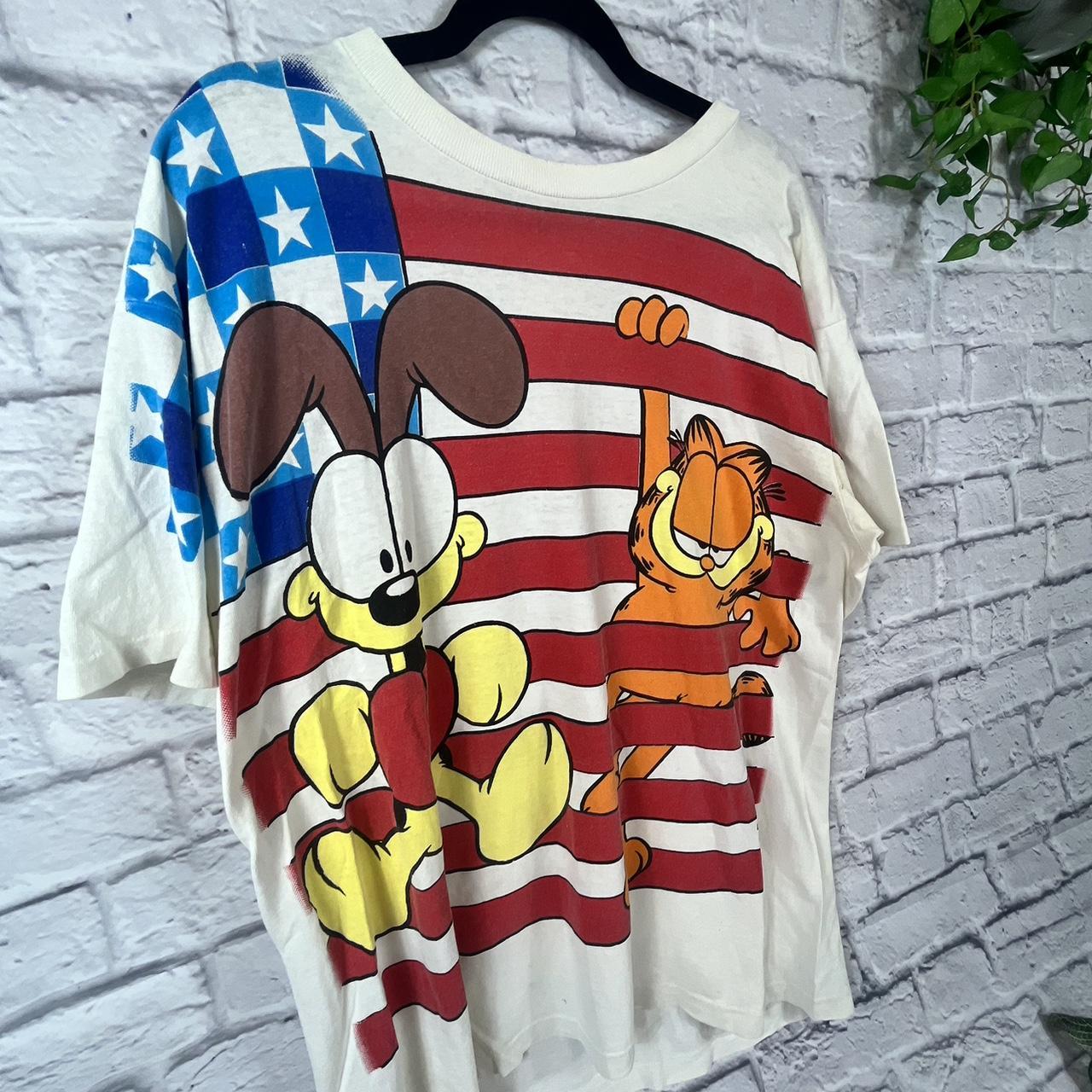 Vintage 90s Garfield Freeze graphic tee / t-shirt... - Depop