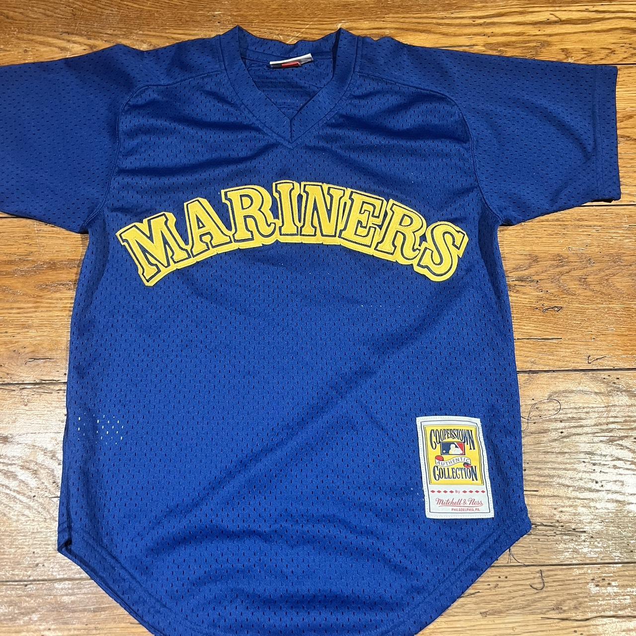 Mitchell & Ness Seattle Mariners baseball jersey... | Depop