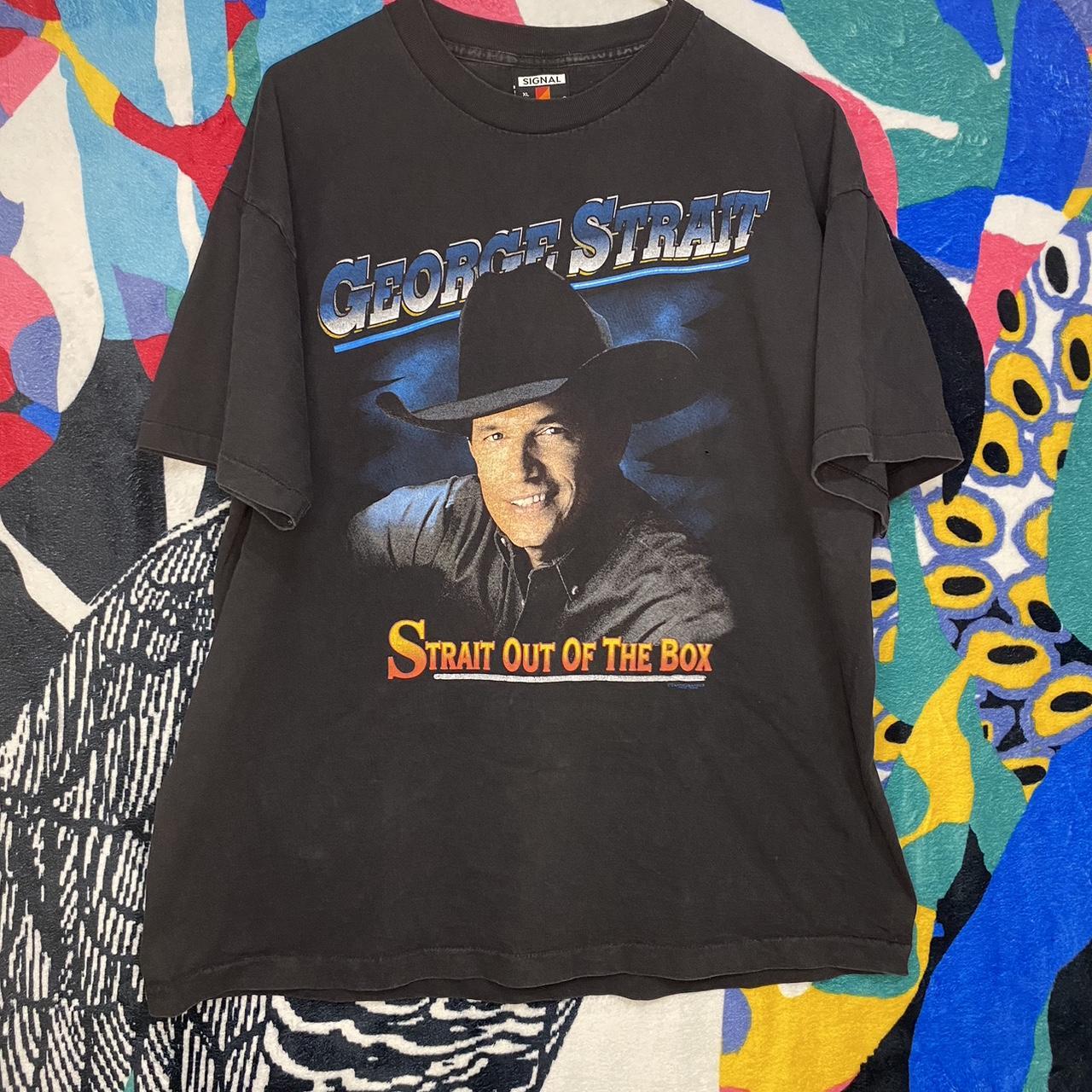 Vintage George Strait ‘Strait Out of the Box’ Tour... - Depop