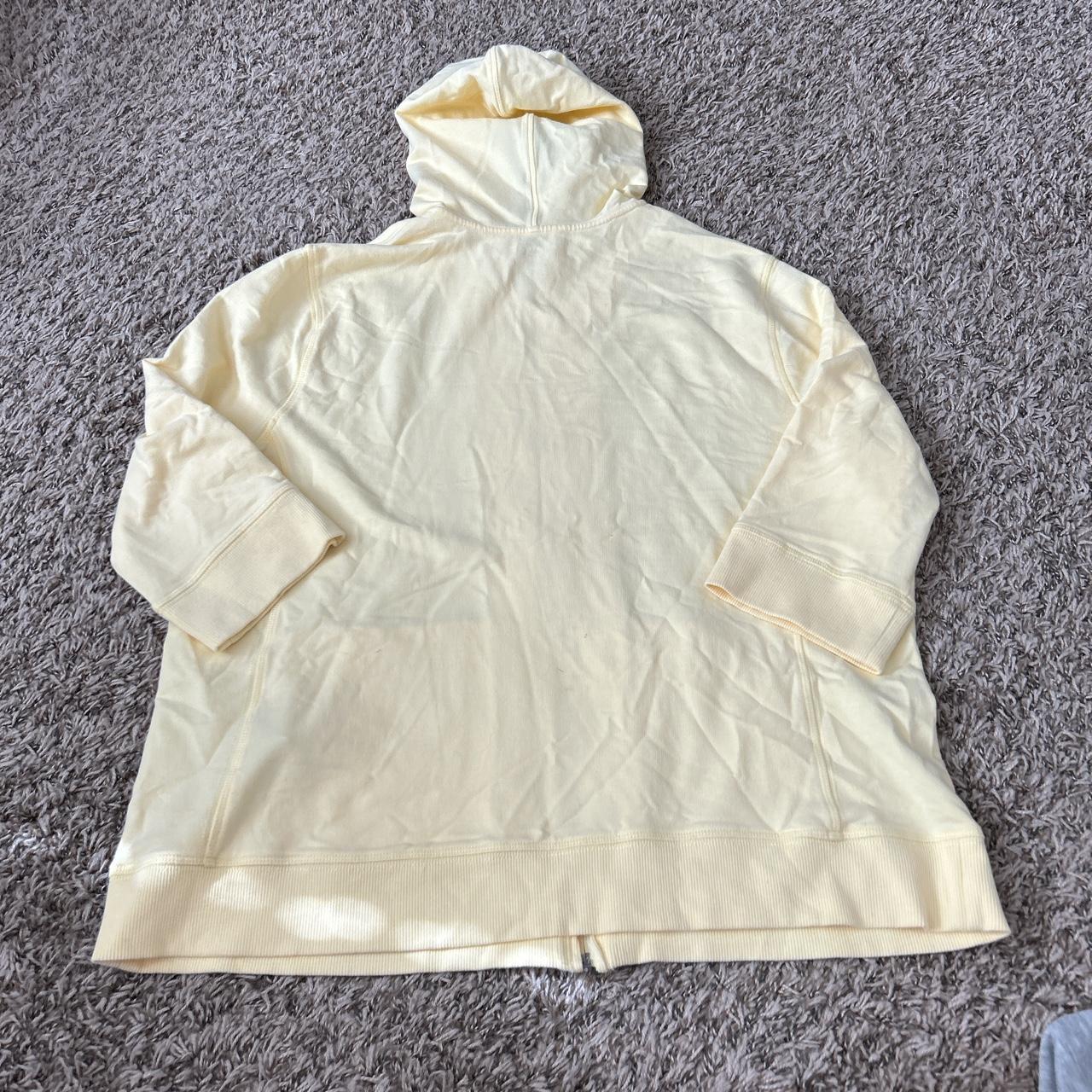 yellow zip up with quarter length sleeves feel free... - Depop