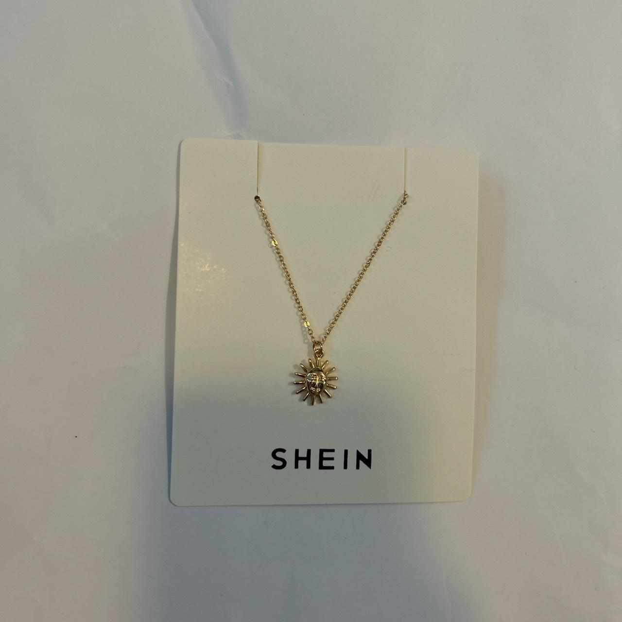 gold sun necklace feel free to bundle and send... - Depop