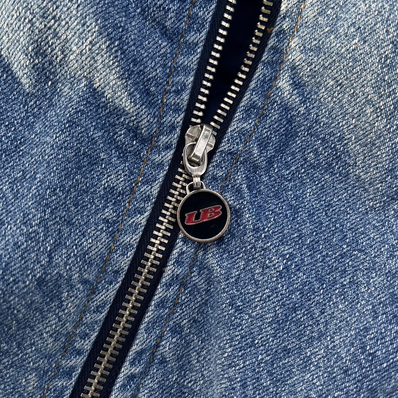 Union Bay denim jacket with embroidered logo... | Depop