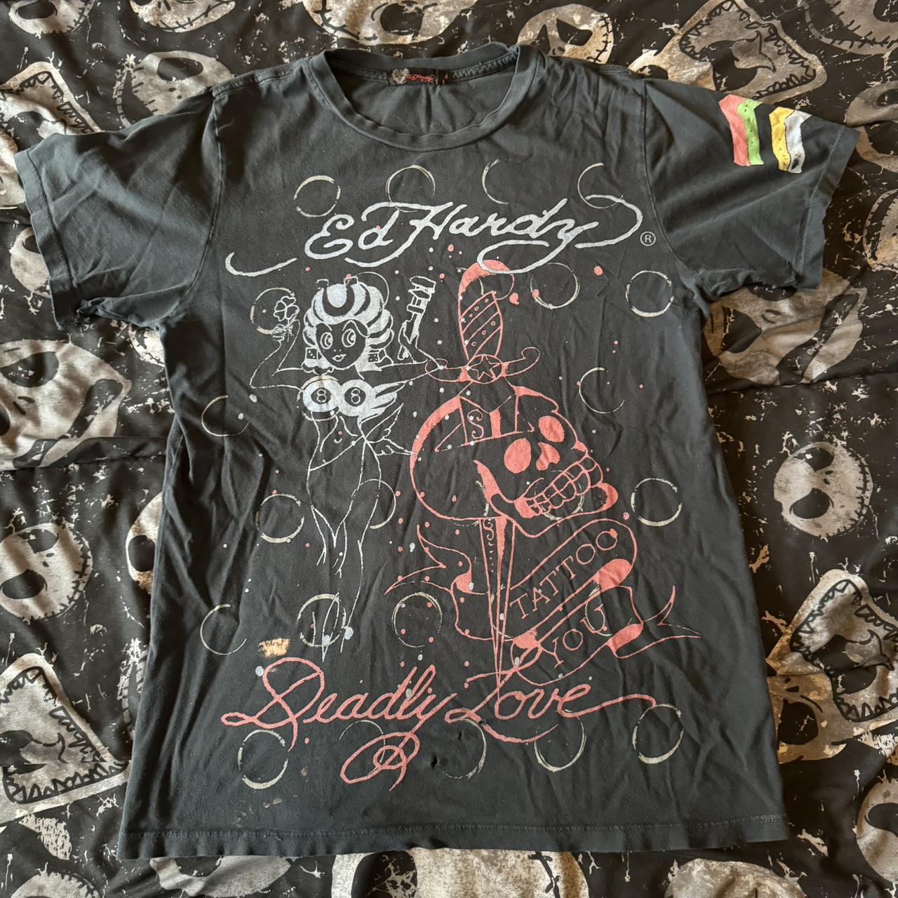 Vintage y2k grunge Ed hardy emo mallgoth affliction... - Depop