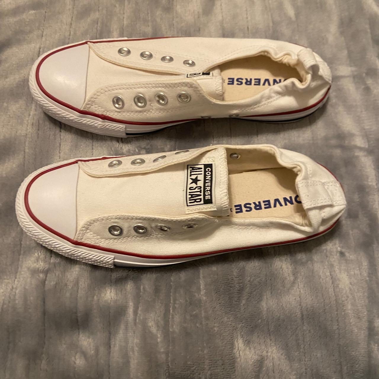 Converse Women's White Trainers | Depop