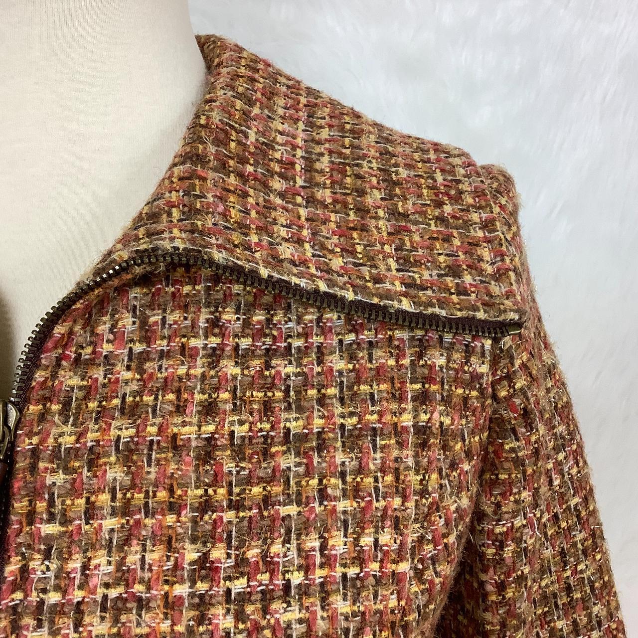 Vintage 90s David Meister Gold Metallic, Orange &... - Depop