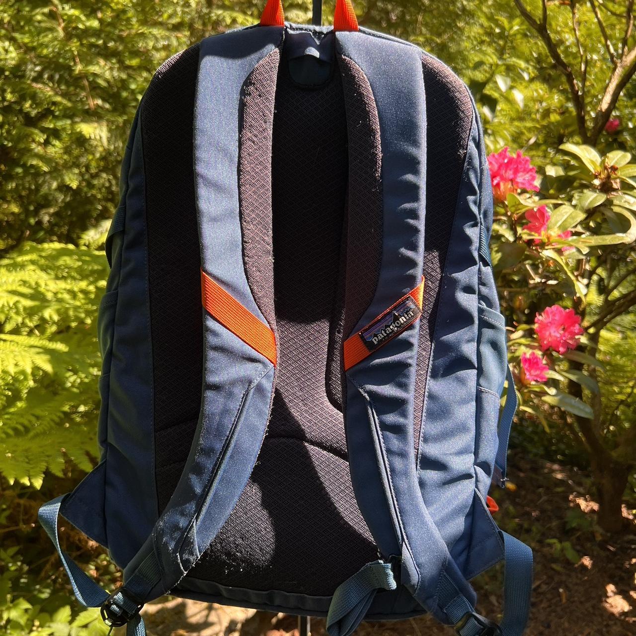 Patagonia Men's Orange and Blue Bag | Depop