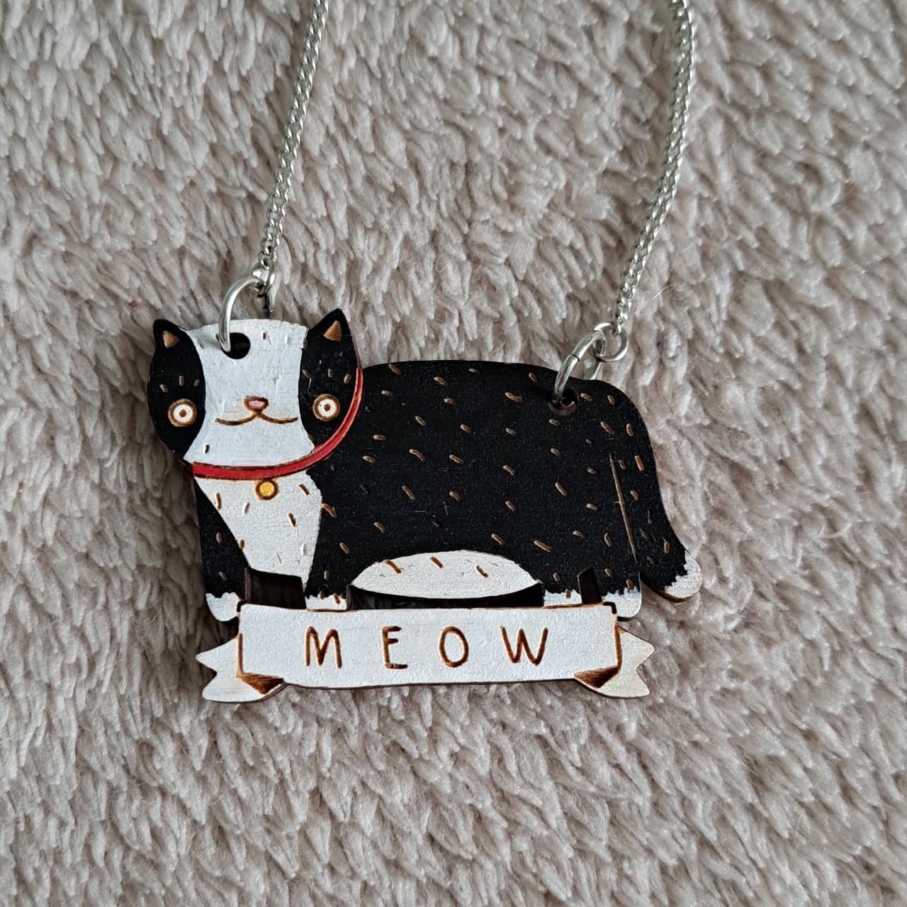 Wren & Wilson cute Cat Necklace New in Box Box is... - Depop