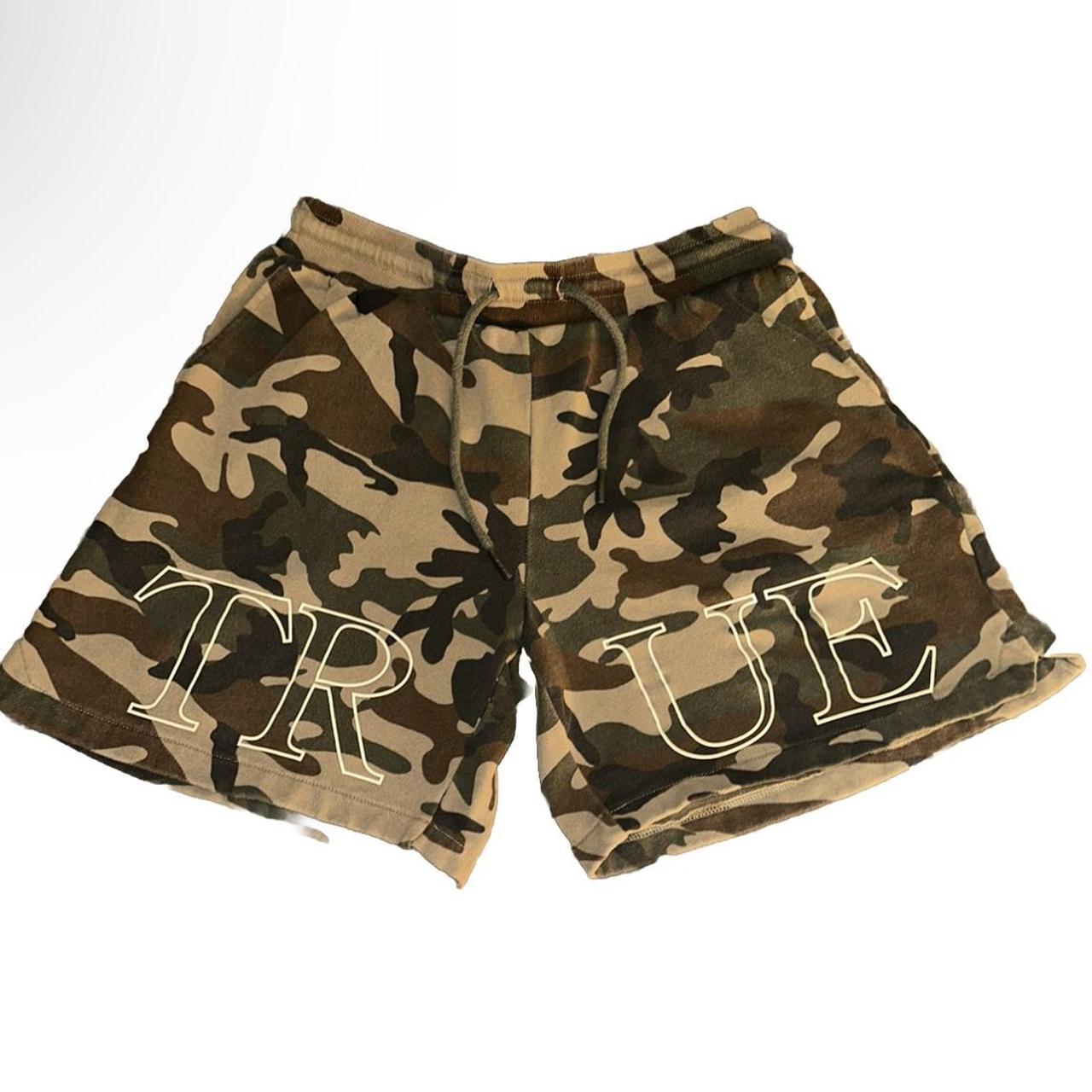 Camo True Religion Shorts Size M No Flaws #true... - Depop