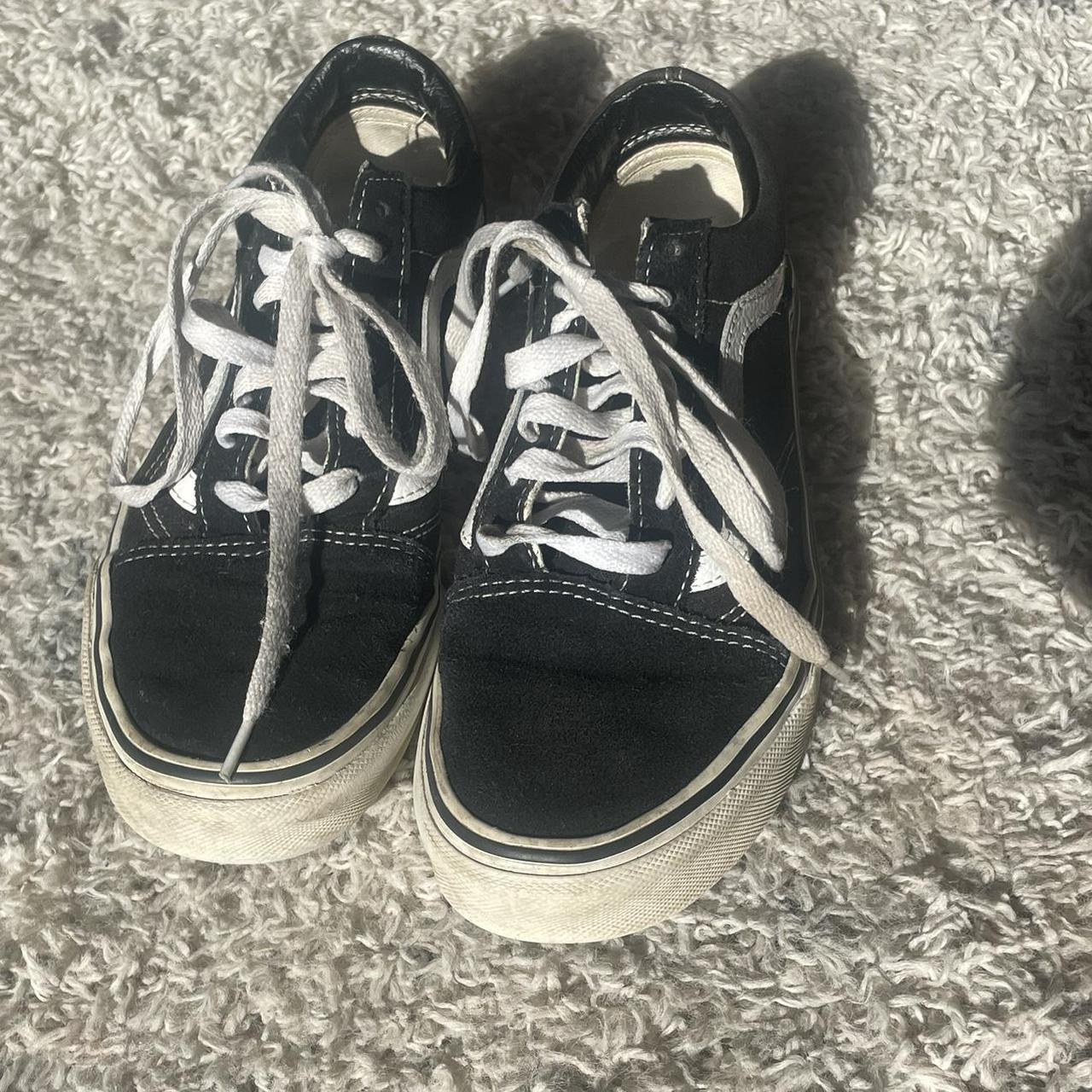 Vans Women's Black Trainers | Depop