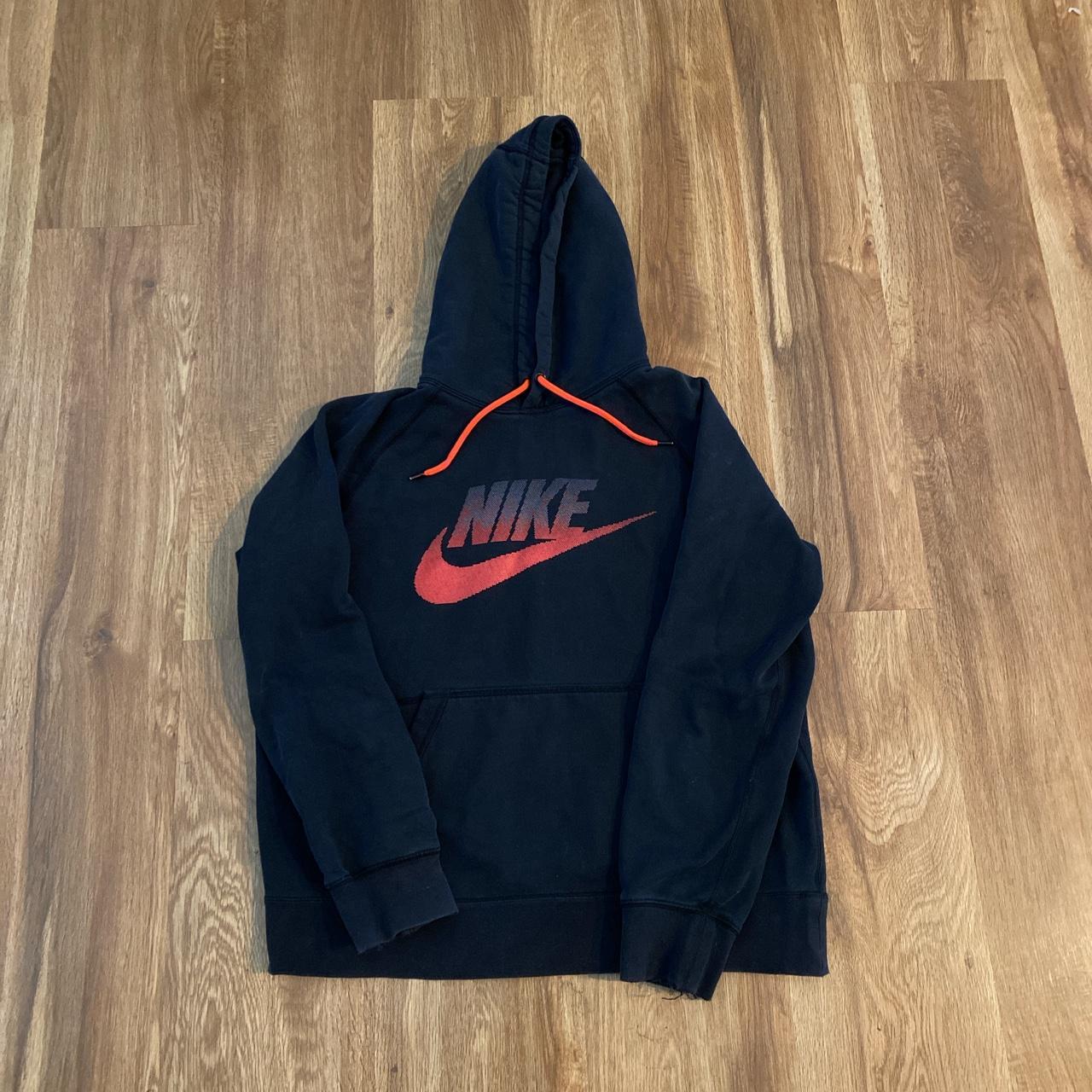 Red tag Nike hoodie sz L #nike #red - Depop