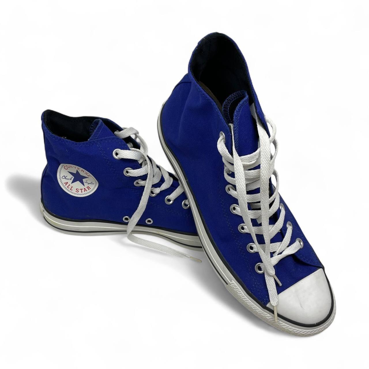 Converse Chuck Taylor Blue High Top Sneakers Men's... | Depop