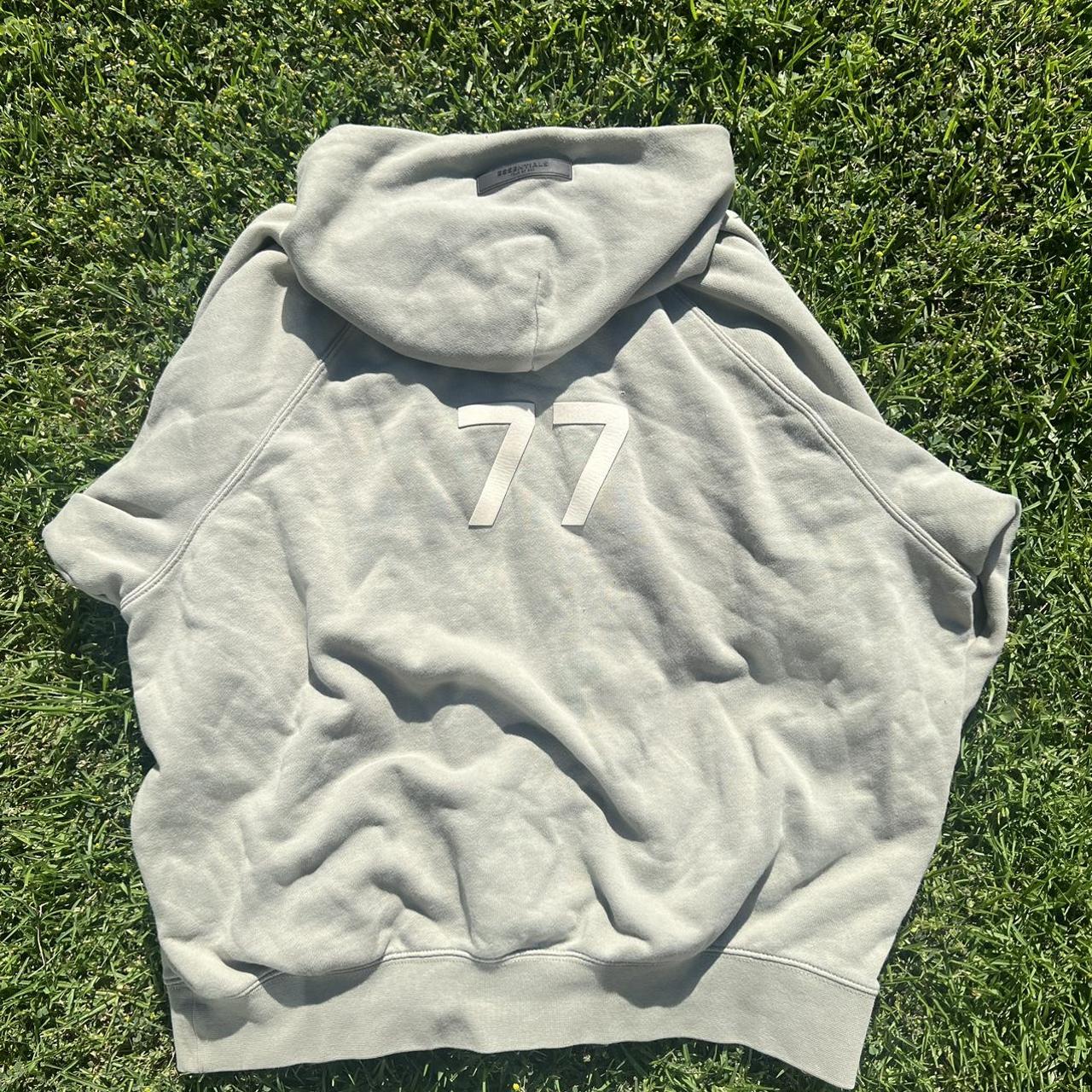 ESSENTIALS 77 Hoodie FOG Size S - Depop