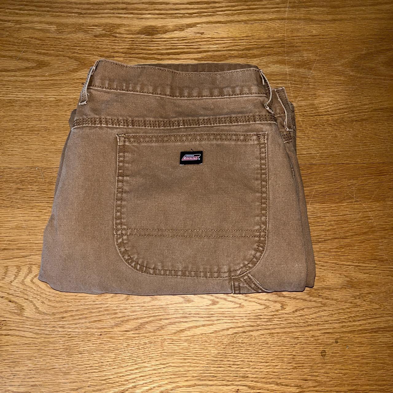 tan dickies carpenter pants **message before... - Depop