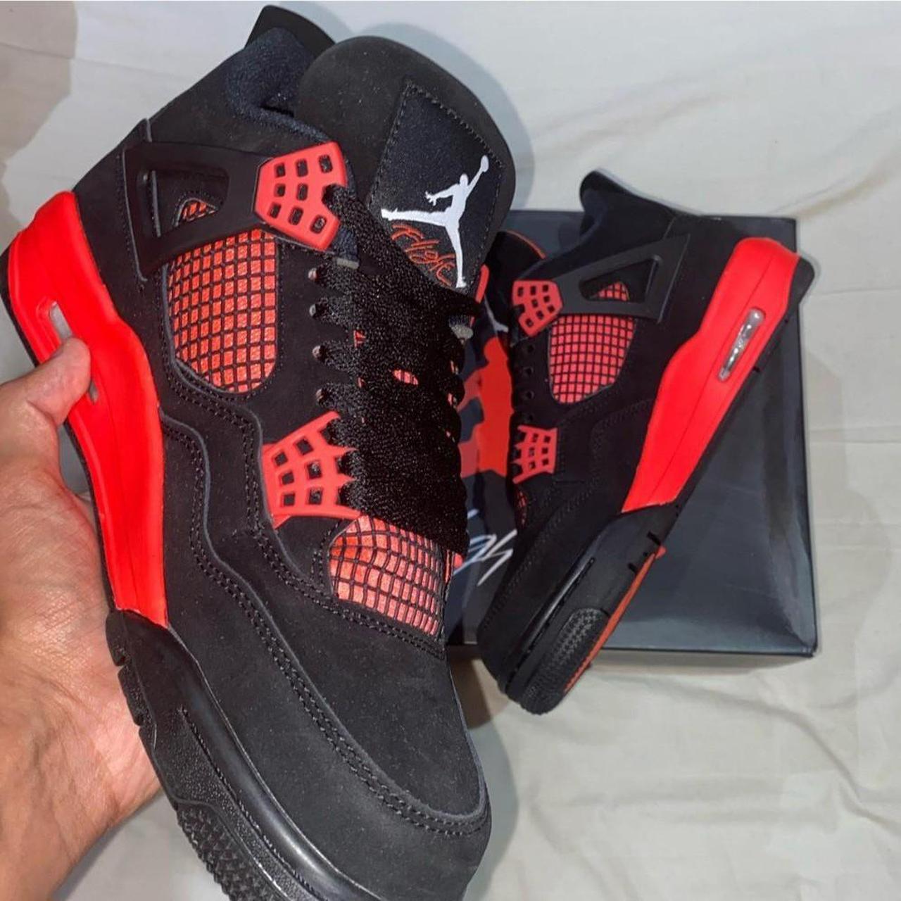 Uk 9 jordan 4 red thunders(new with box) - Depop