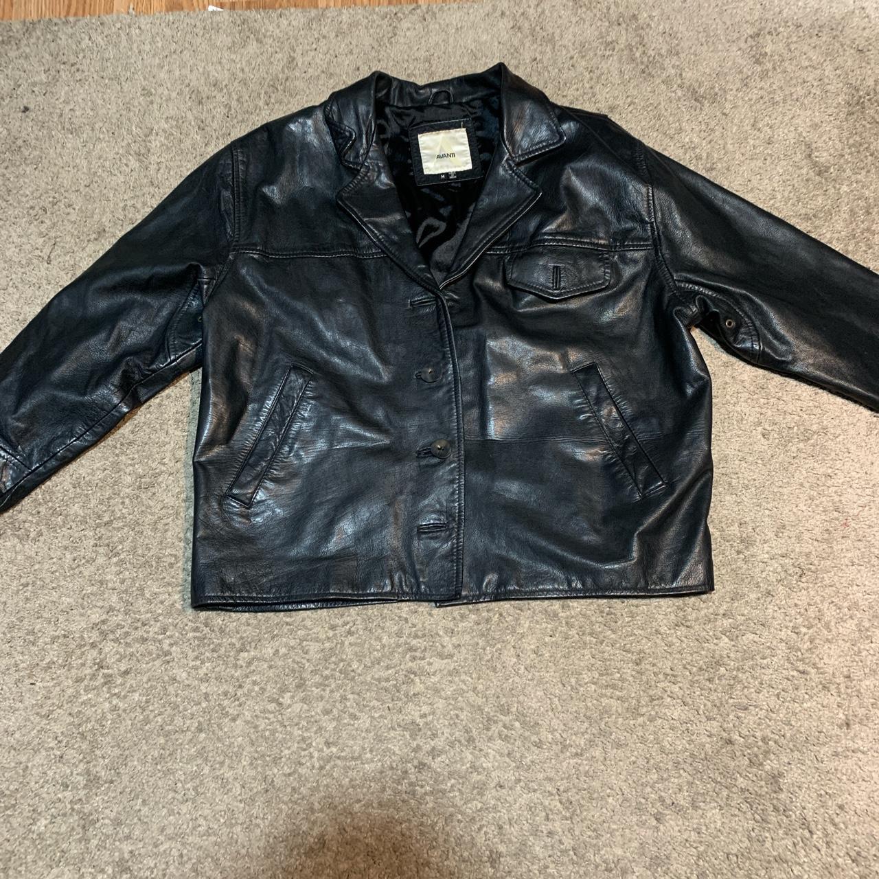 Avanti Leather jacket Size medium Very nice jacket... - Depop