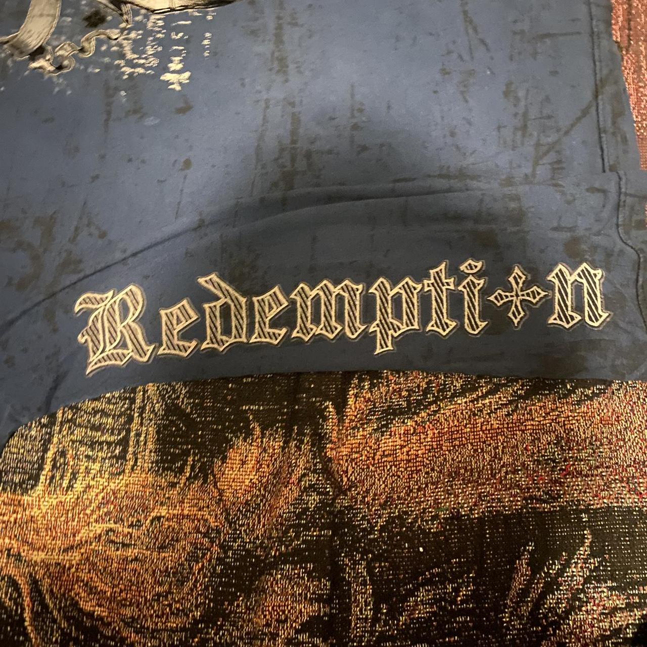 Y2K Grunge Blue Redemption Cross... - Depop