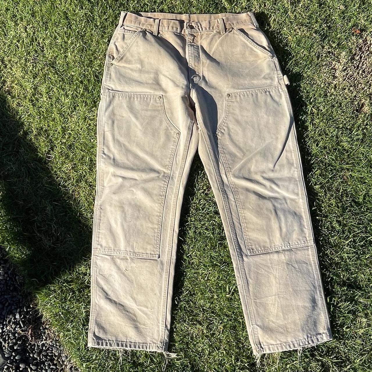Vintage Carhartt Double Knee True vintage tan... - Depop
