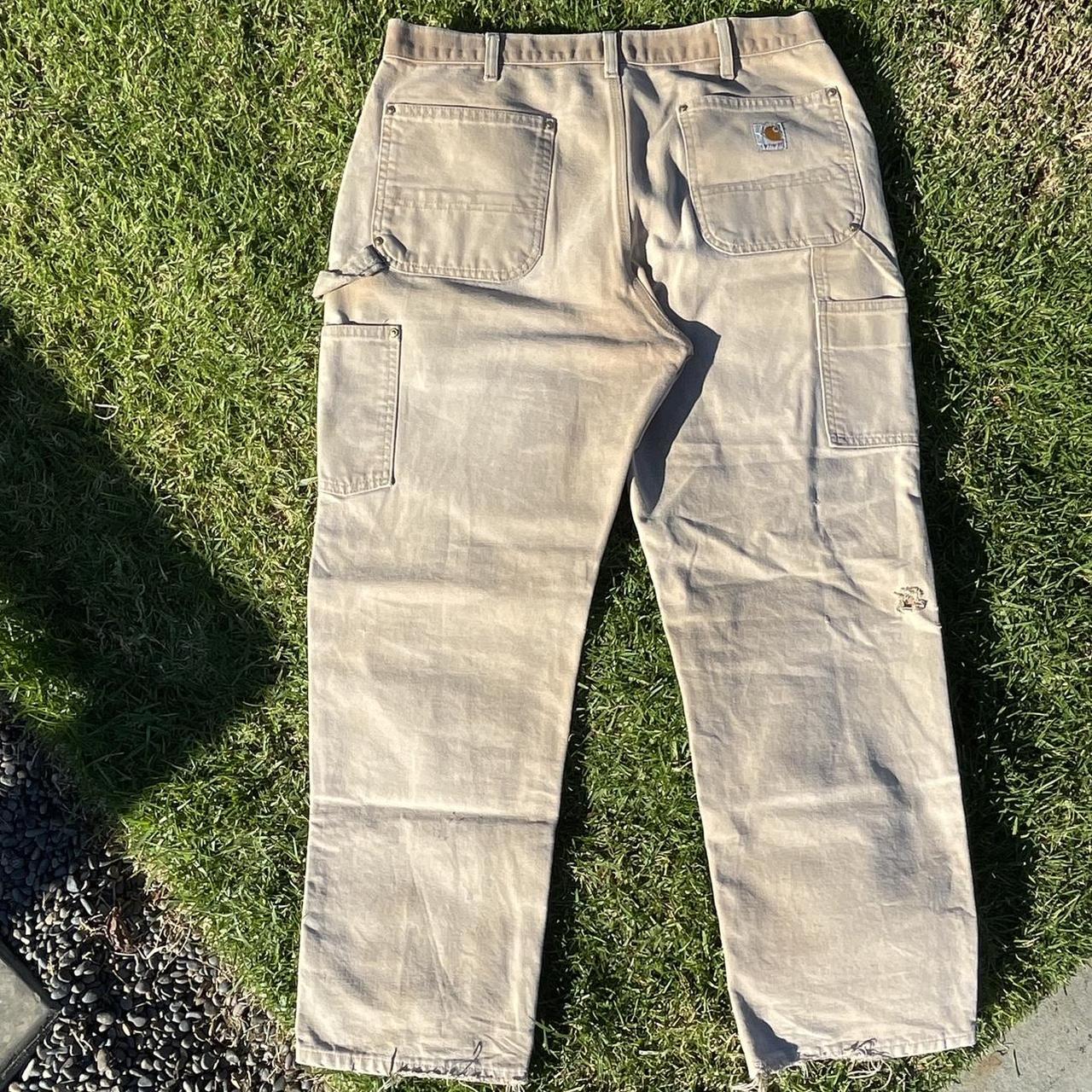 Vintage Carhartt Double Knee True vintage tan... - Depop