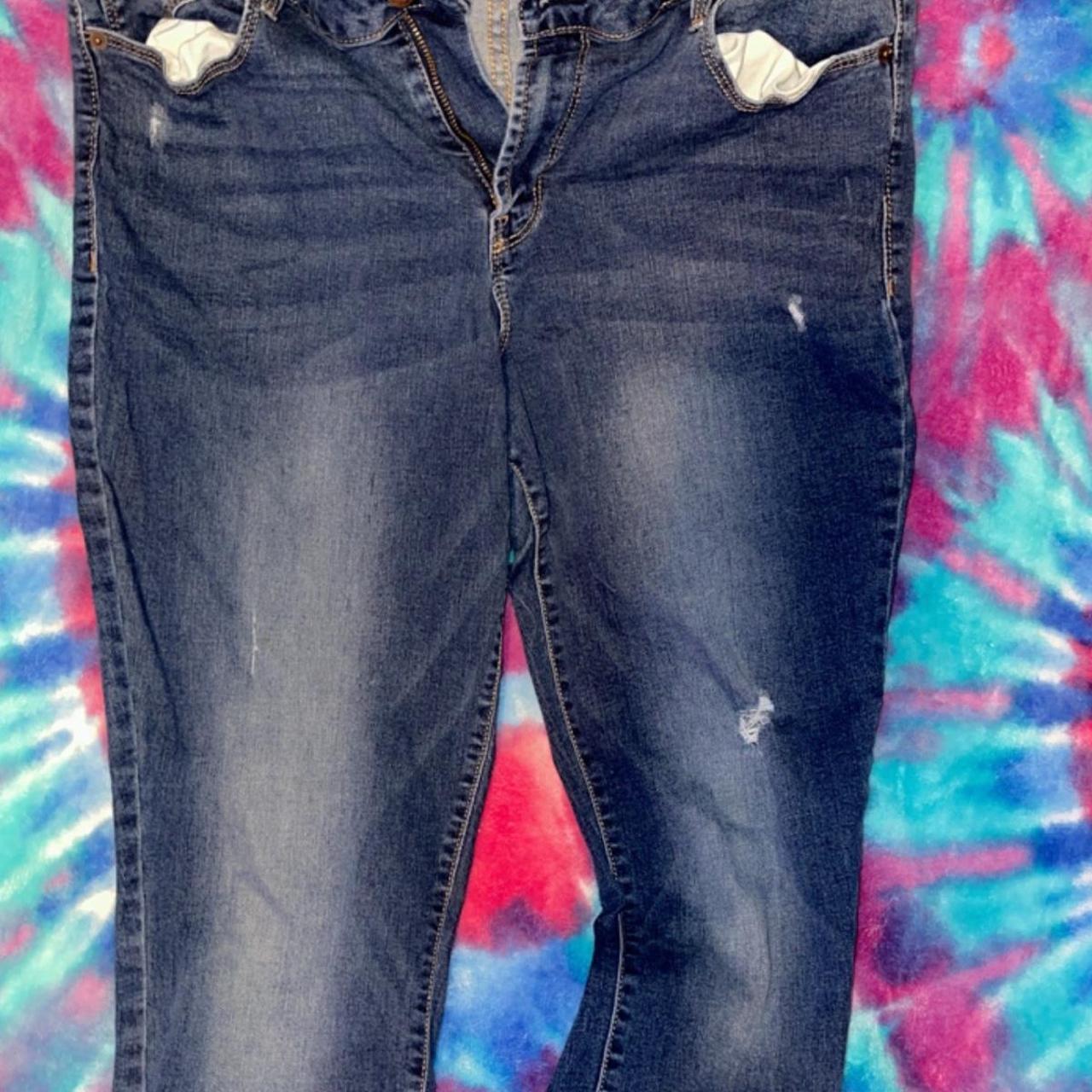 Perfect dark blue jeans for a perfect you to wear to... - Depop