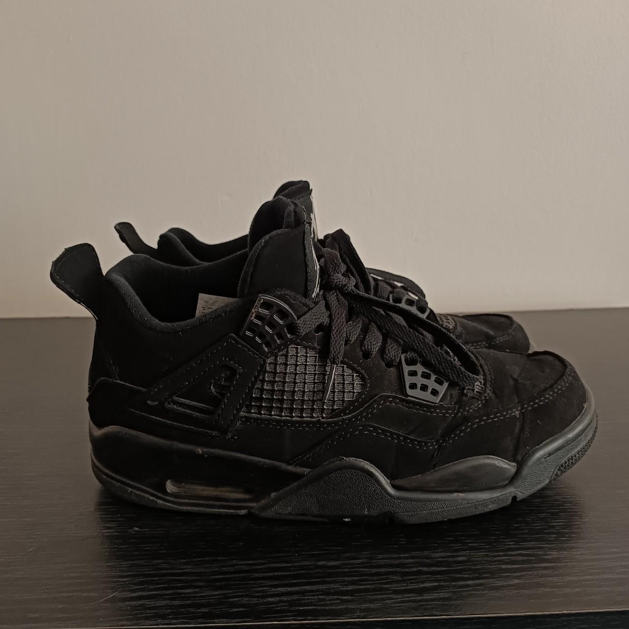 Jordan 4s black cats Worn a bit, Good... - Depop