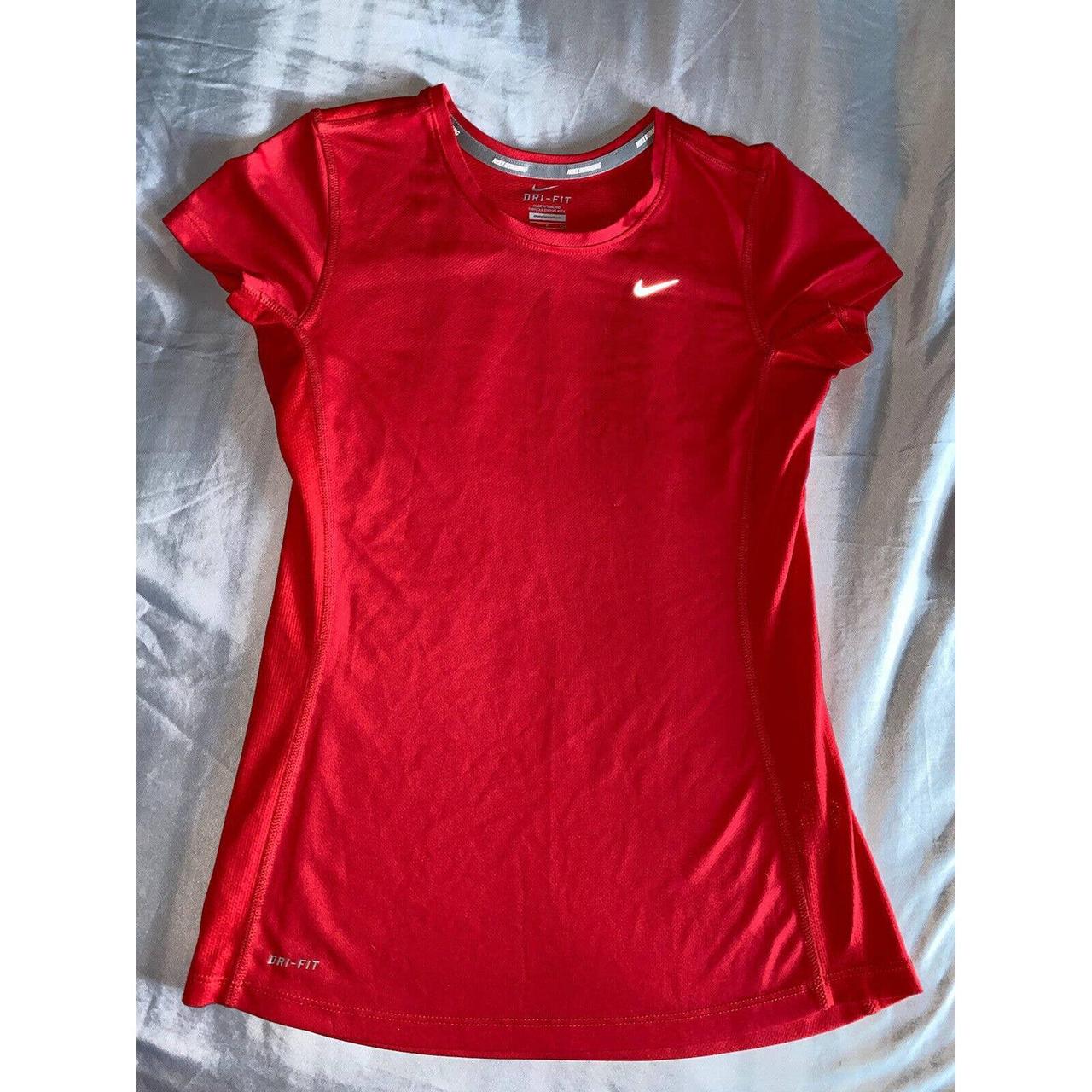 Nike Dri-Fit Red Running Shirt Size Small very good... - Depop