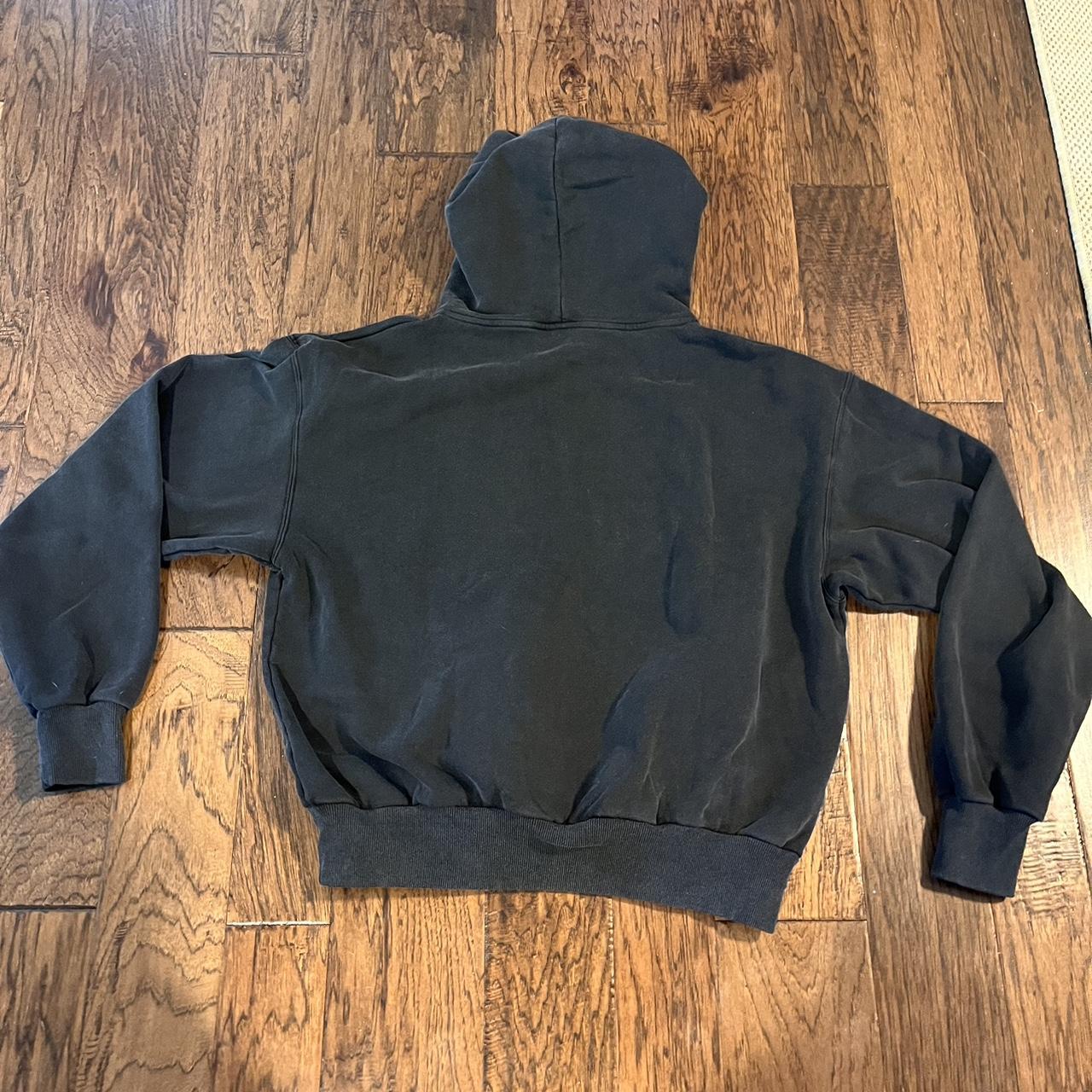 Humane blanks 900gsm washed black hoodie Size... - Depop