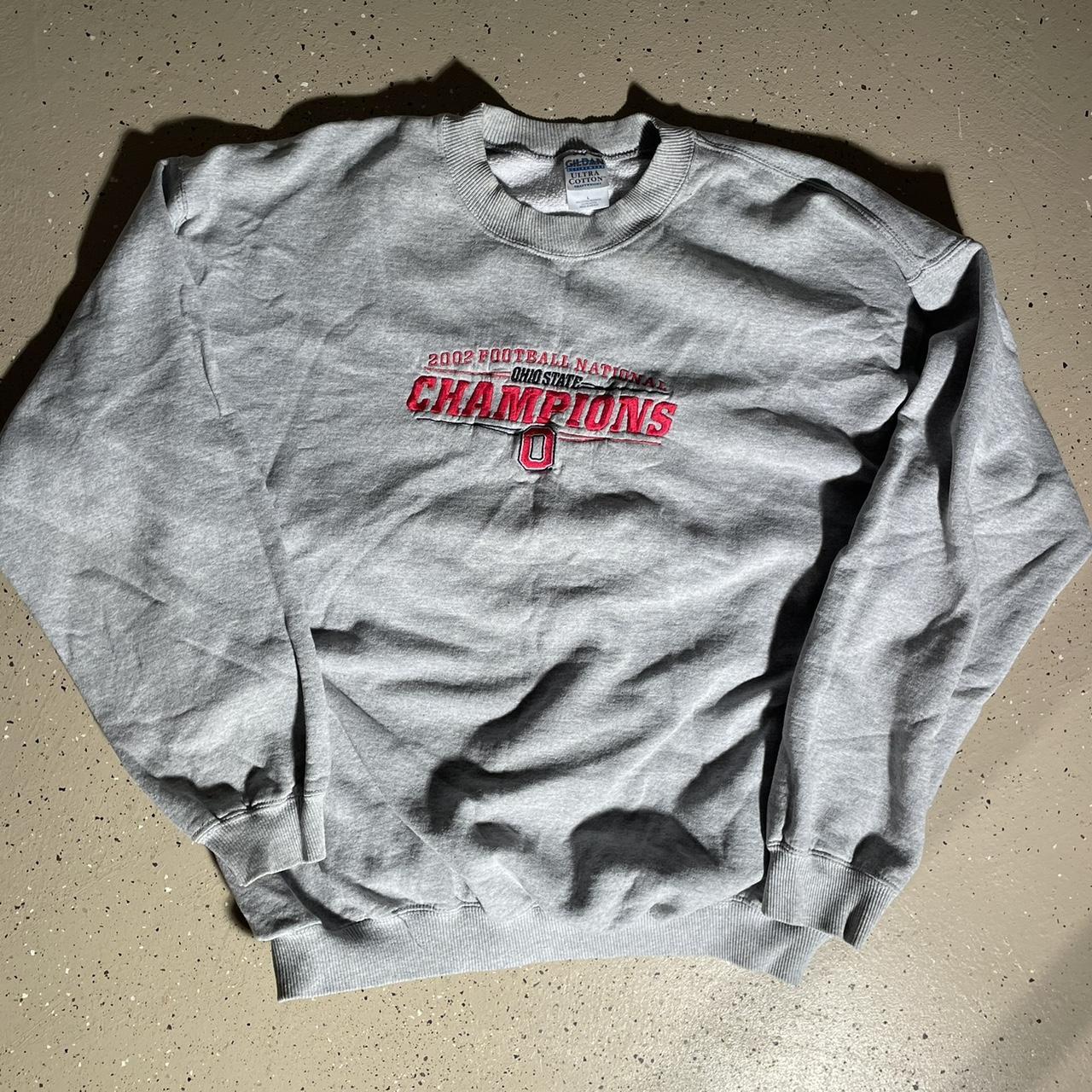 2002 OSU National champions embroidered grey... | Depop