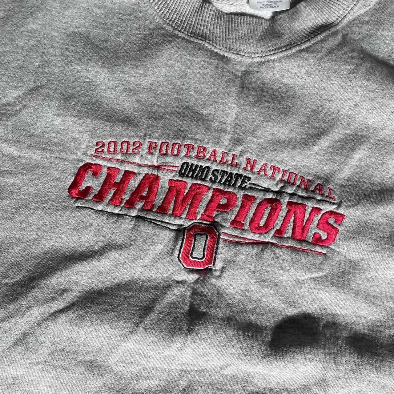2002 OSU National champions embroidered grey... | Depop