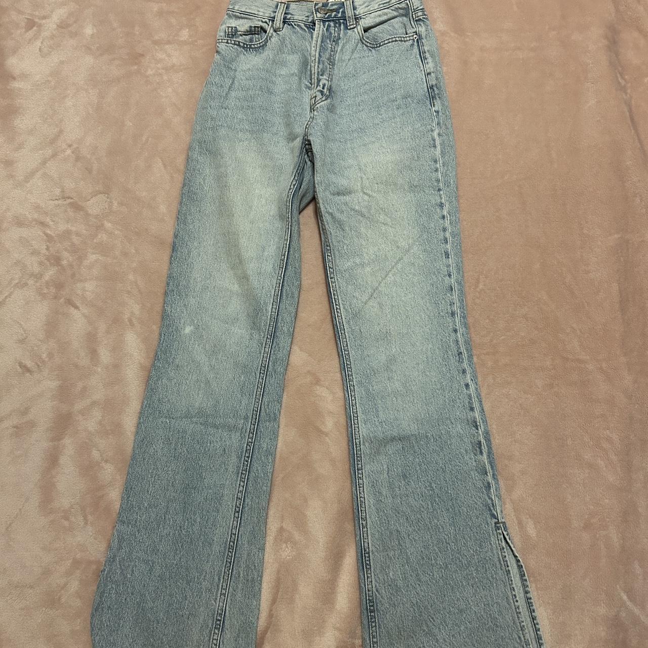 PacSun high rise bootcut jeans! Light wash with a... - Depop