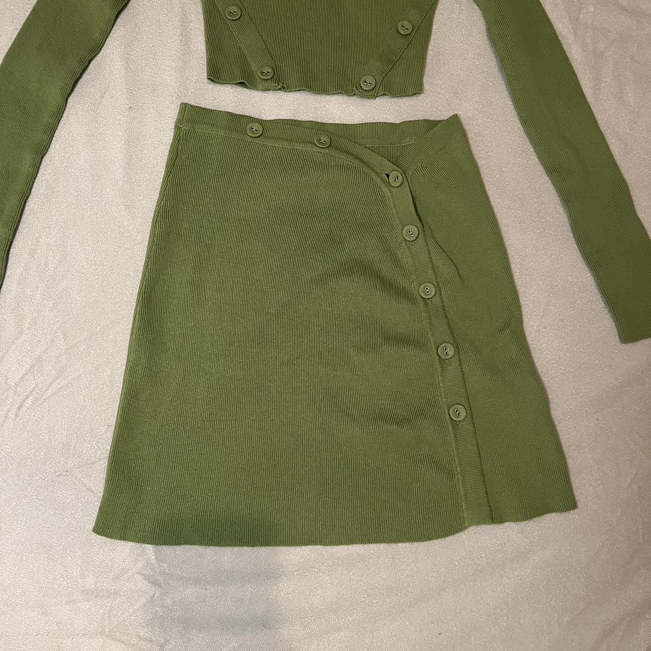Princess Polly green knit set size xs/s never been... - Depop