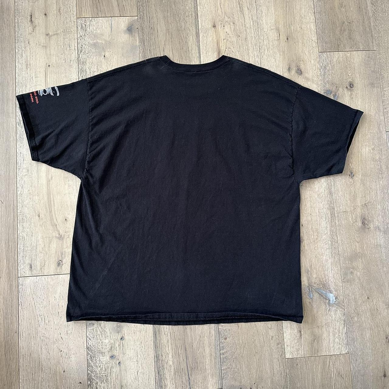 L BLACK grunge y2k monkey graphic... - Depop