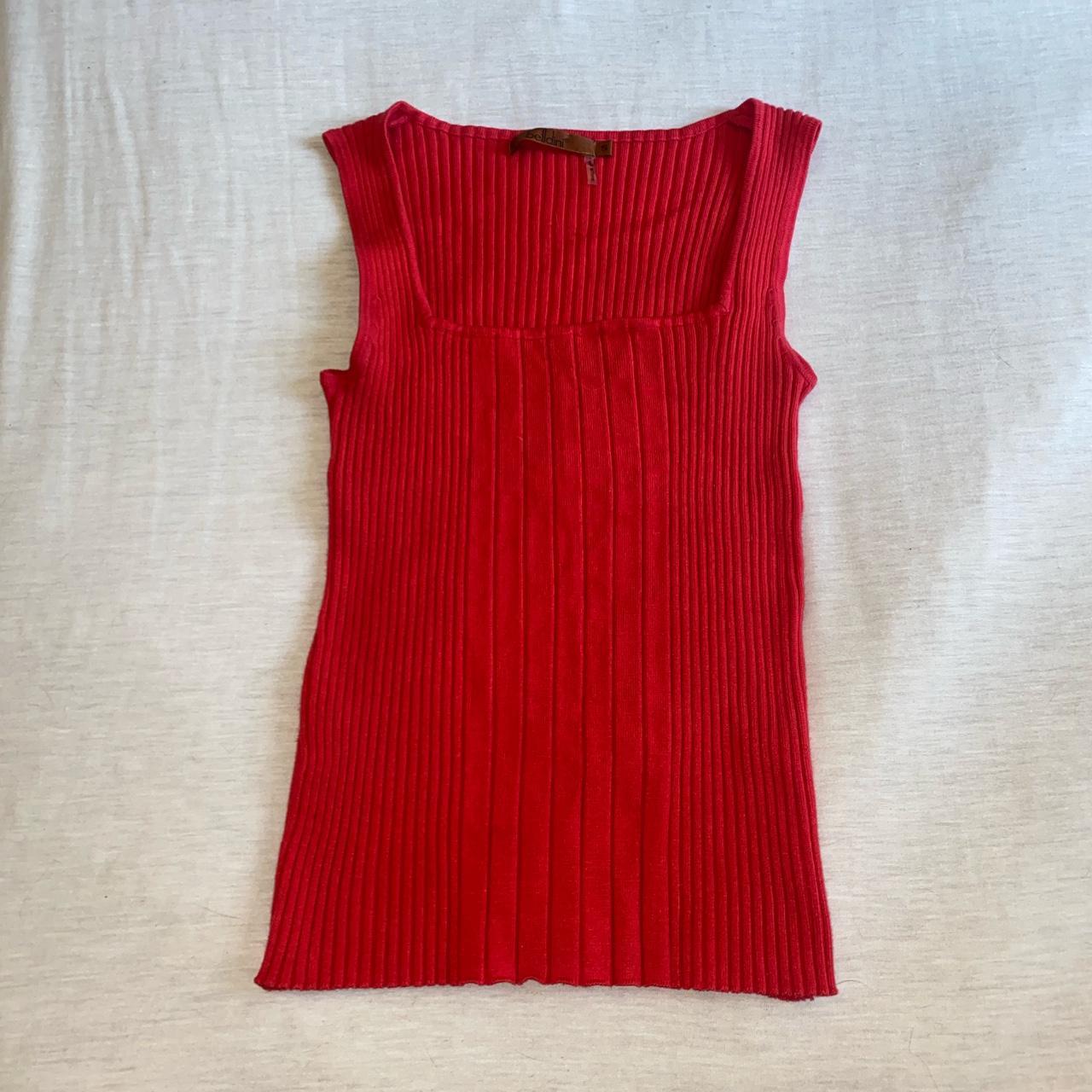 belldini square neckline red tank SEND OFFERS!... - Depop