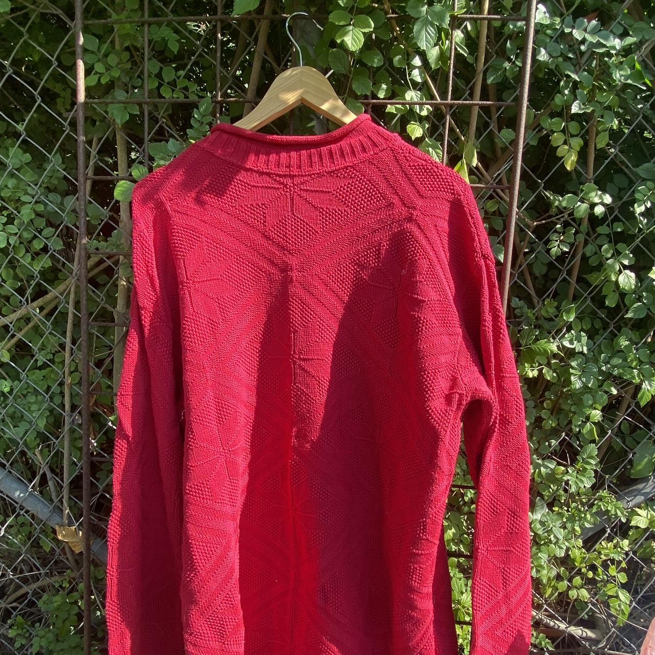 super cute oversized red sweater - Depop