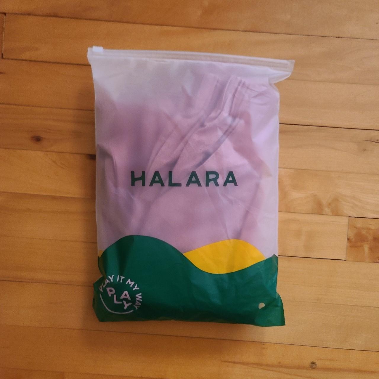 Halara pink wide-leg pants. Never worn, brand new... - Depop