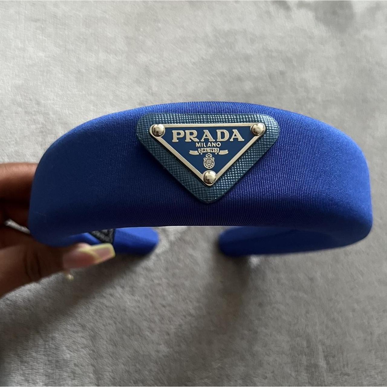 Prada headband Pretty blue color Ships next day... - Depop