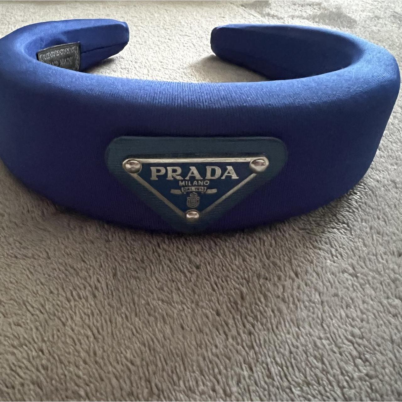 Prada headband Pretty blue color Ships next day... - Depop