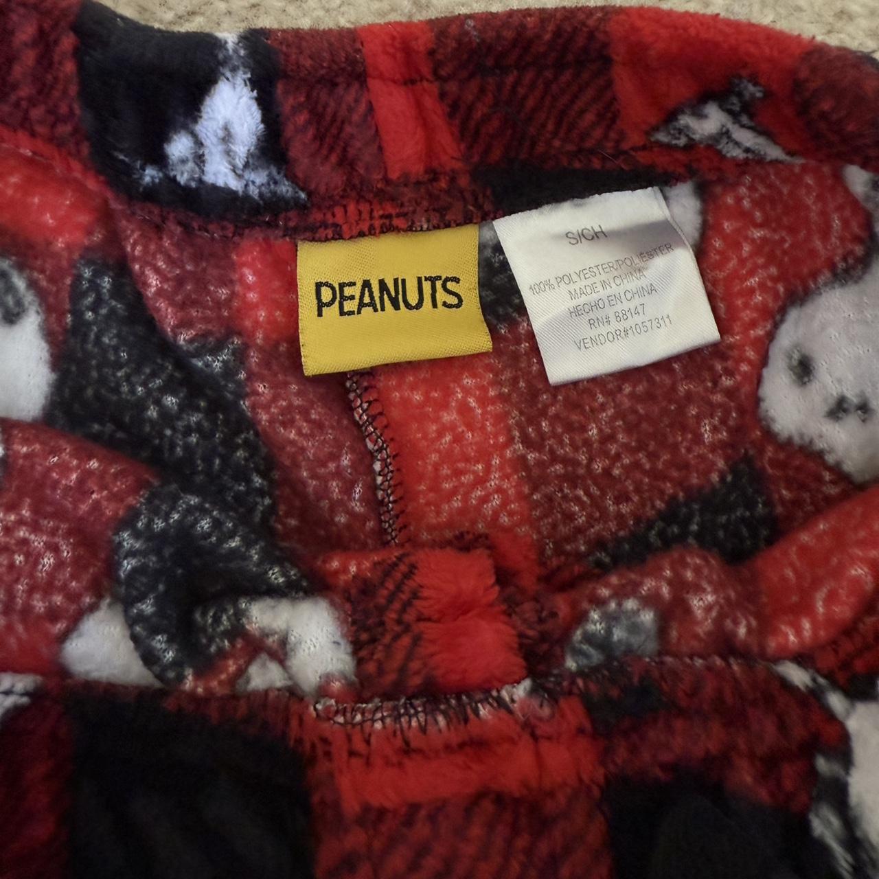 snoopy flannel pajamas ☆ peanuts ☆ worn once ☆... | Depop