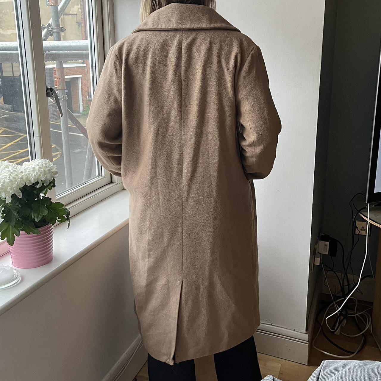 GLASSONS tan coat size M, quite used condition,... - Depop
