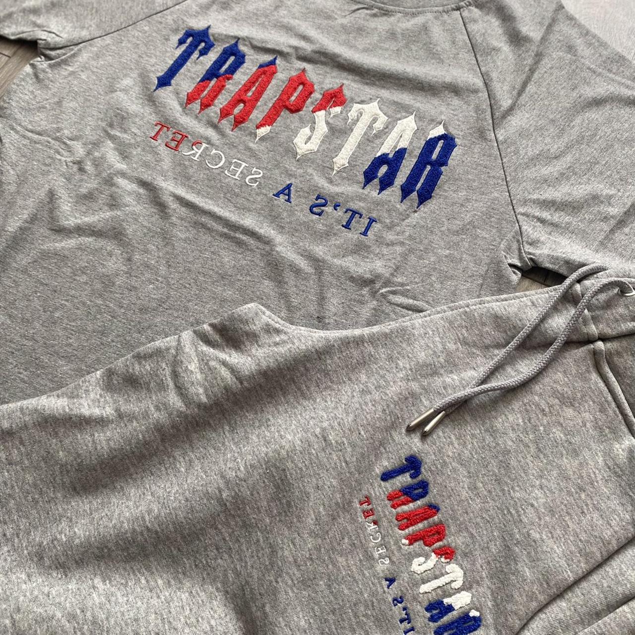 Trapstar Chenile Short Set Grey Revolution 🔴🔵 Brand... - Depop