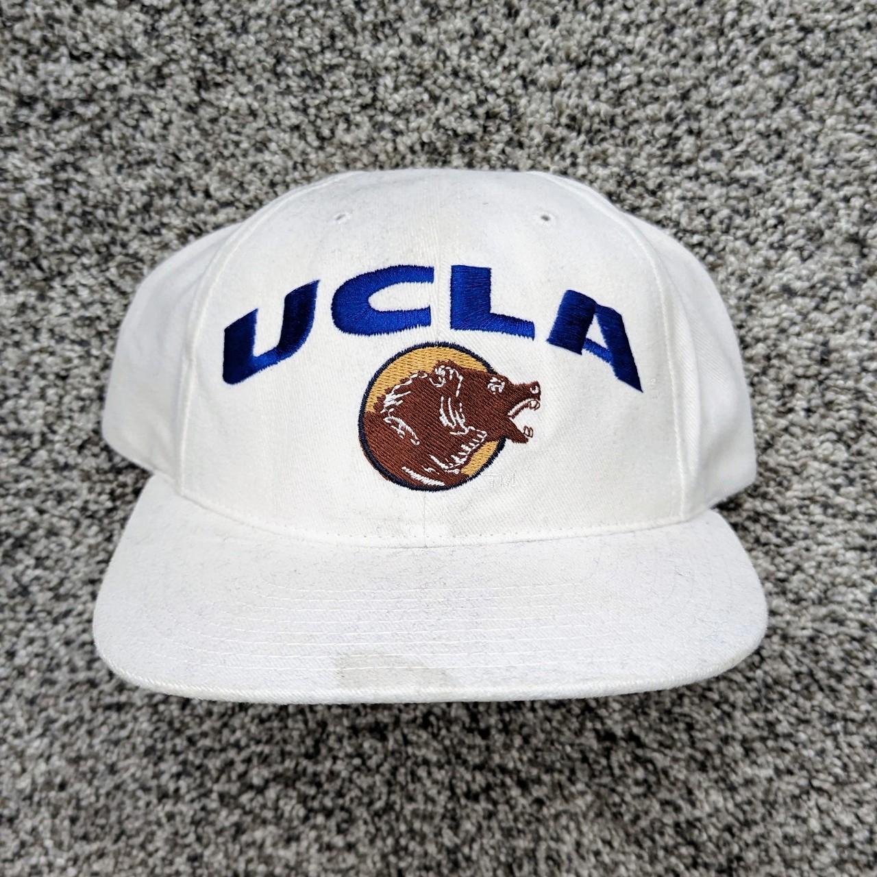 White UCLA Bruins Cap. Snapback, embroidered logo,... - Depop