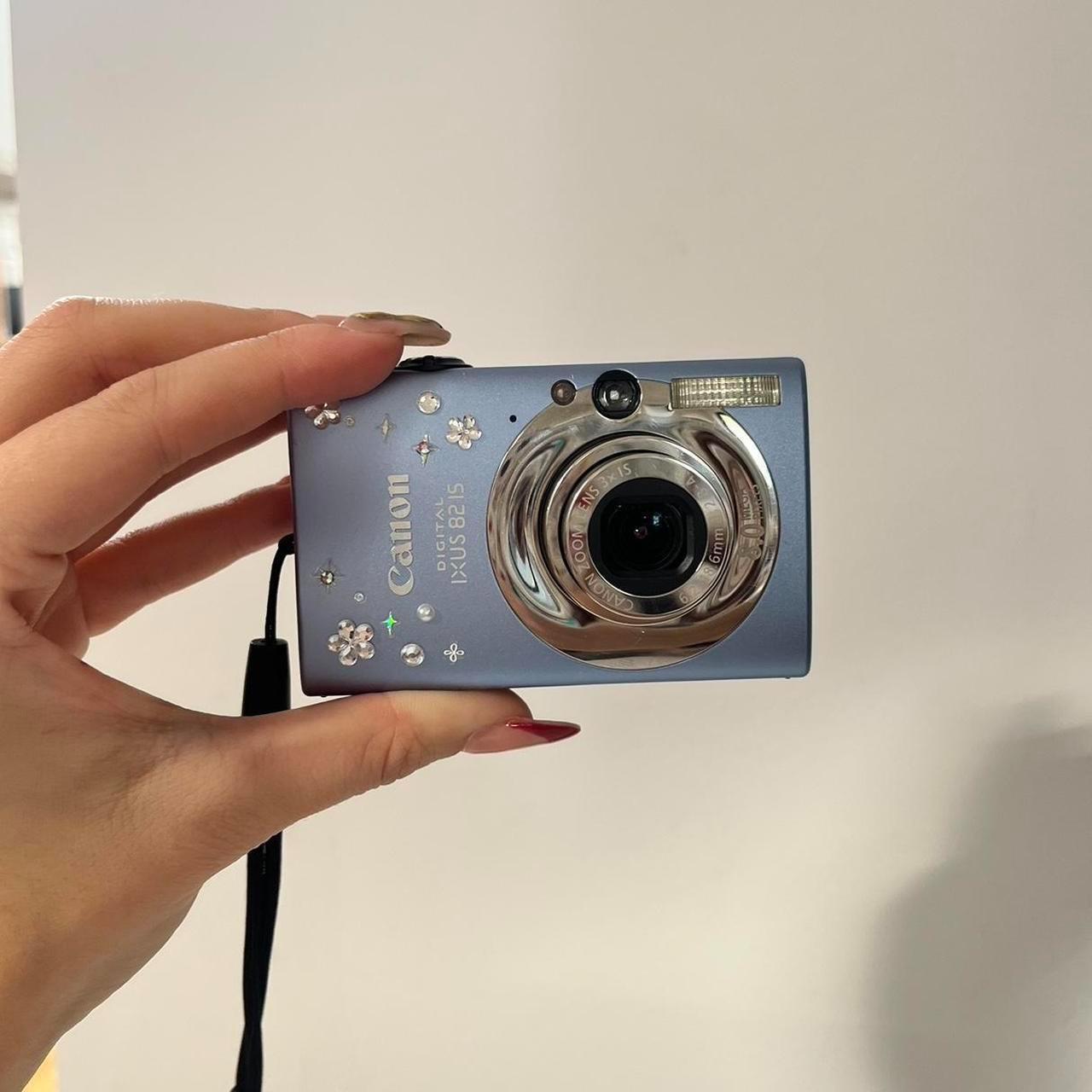 Canon Ixus Digital Camera Digi Cam in baby blue IXUS... - Depop