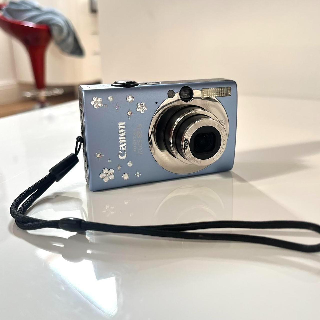 Canon Ixus Digital Camera Digi Cam in baby blue IXUS... - Depop